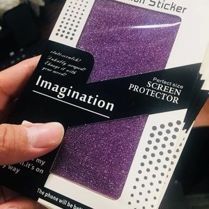 Accessories | Iphone 8 Plus Purple Matte Glitter Decal | Poshmark